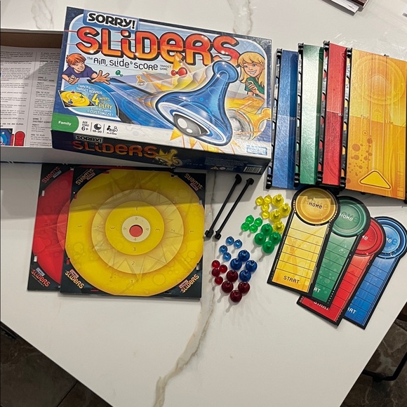 Parker Brothers | Games | Sorry Sliders Board Game All Pieces Included ...